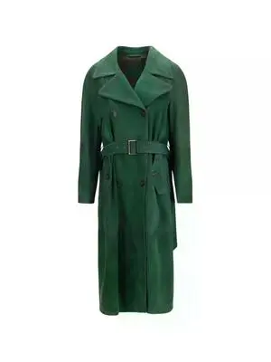 VALSTAR Double-breasted Belted Trench Coat