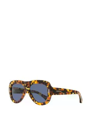 FERRAGAMO Oversized Tortoiseshell Effect Sunglasses