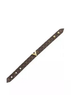 LOUIS VUITTON Monogram Essential V Bracelet - Brown