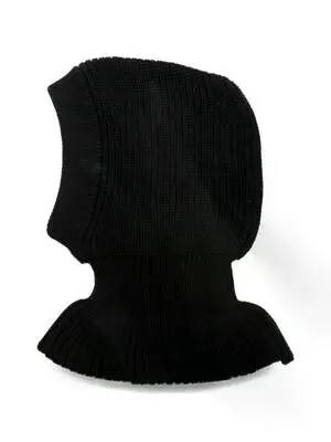 LEMAIRE Ribbed-knit Balaclava - Black