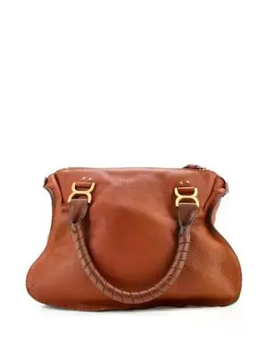 Chloé Marcie Leather Medium Shoulder Bag - Brown