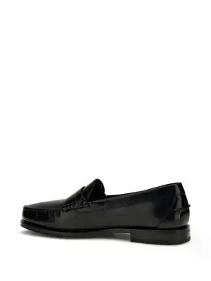 Santoni Polished Leather Loafers