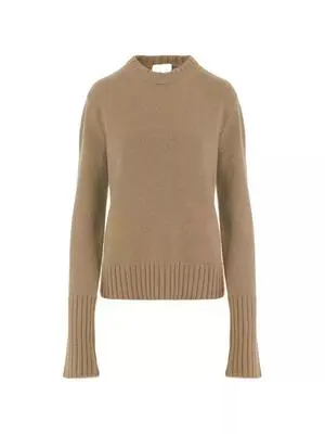 SA SU PHI Ribbed-trim Cashmere Sweater - Neutrals