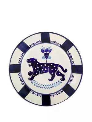 Johanna Ortiz Aracata Striped Jaguar Plate - Blue