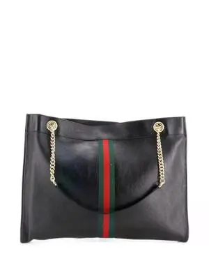 Gucci Rajah Chain Leather Large Tote Bag