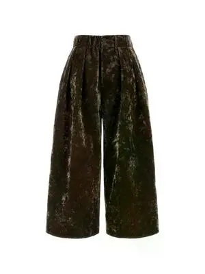 UMA WANG Poetic Velvet Wide-leg Trousers