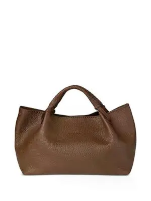 VISONA` Visona Mia Leather Tote Bag - Brown