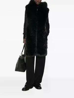 Moncler Faux Fur Hooded Gilet