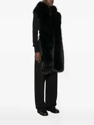Moncler Faux Fur Hooded Gilet