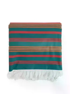 Etro Double-sided Fringed Beach Towel - Green