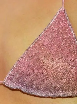 Oseree Lurex Triangle Bikini