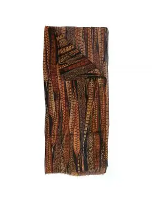 Valentino Garavani Feather-print Scarf