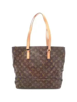LOUIS VUITTON 2002 Monogram Cabas Mezzo Tote Bag