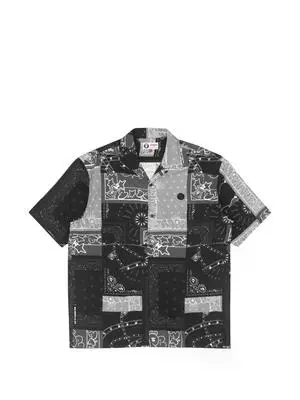 AAPE BY *A BATHING APE Moonface Bandana-print Shirt - Black