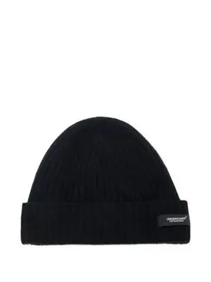 Undercover Ribbed-knit Cashmere Beanie - Black
