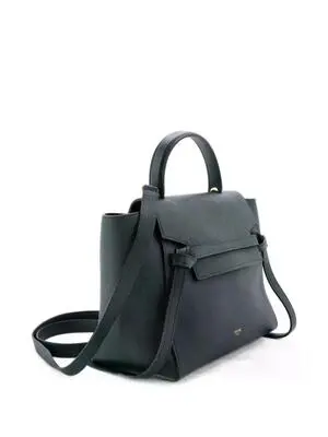 Celine Belt Bag Textured Leather Micro Satchel