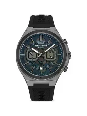 KENNETH COLE Skeleton-dial .5mm Watch - Blue