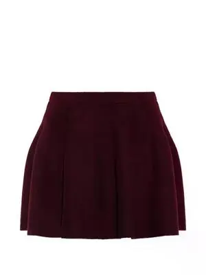 LISA YANG Pleated Cashmere Mini Skirt