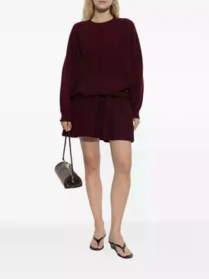 LISA YANG Pleated Cashmere Mini Skirt