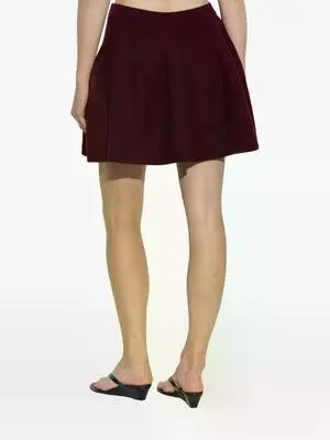 LISA YANG Pleated Cashmere Mini Skirt