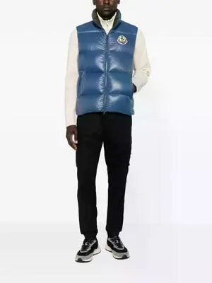 Moncler Belice Quilted Gilet With Logo Patch