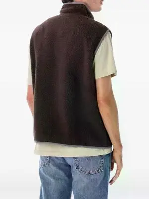Patagonia Fleece Zip-up Gilet - Brown