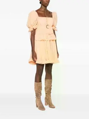 Chloé Ruffled Tiered Mini Dress