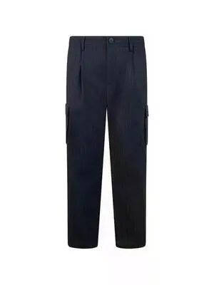 Herno Cargo-pocket Straight-leg Trousers - Blue