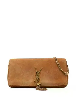 Saint Laurent Suede Monogram Kate 99 Tassel Bag