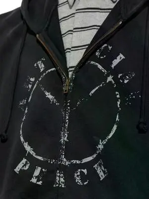Vetements Graphic-print Zip-up Hoodie