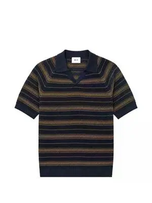 Nn07 Cale Striped Pointelle-knit Sweater