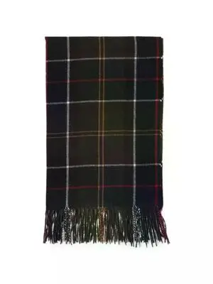 Barbour Stanway Tartan Wrap Scarf - Black