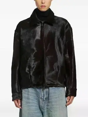 GIORGIO BRATO Textured Leather Jacket