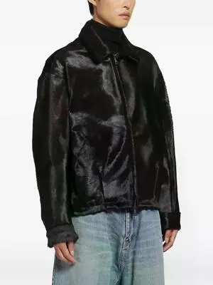 GIORGIO BRATO Textured Leather Jacket