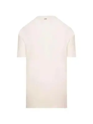FRACOMINA Lace-detail Printed T-shirt - Neutrals