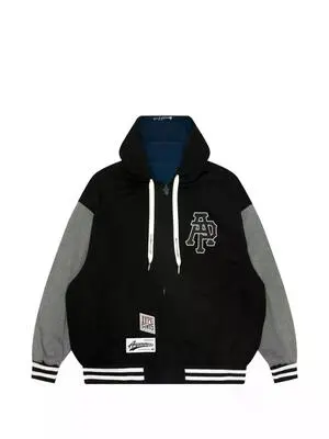 AAPE BY *A BATHING APE Reversible Logo-print Hooded Jacket - Black