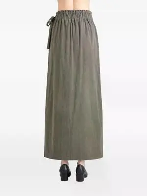 CASEY CASEY Wrap-style Drawstring Midi Skirt
