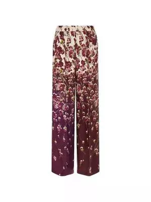 F.R.S FOR RESTLESS SLEEPERS Floral-print Trousers - Red