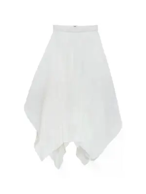 JW Anderson Asymmetric-hem Midi Skirt - White