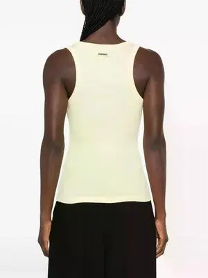 Jacquemus Ribbed-knit Logo-patch Vest