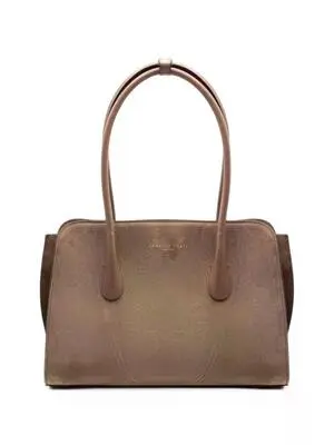 Roberto Festa Zeta Soft Suede Tote Bag - Neutrals