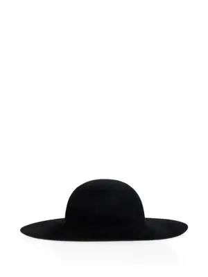 Alberta Ferretti Wide-brim Flat Hat - Black