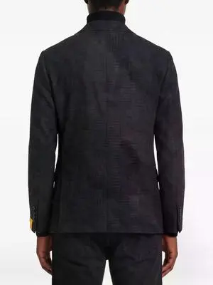 Tagliatore New York Houndstooth-pattern Blazer - Grey