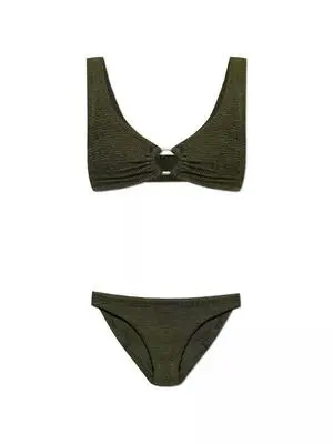 Hunza G Hunza G Julia Crinkle-Effect Bikini Green