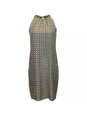 Max Mara Geometric-print Halter Dress