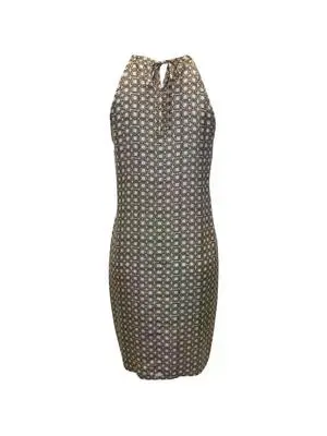 Max Mara Geometric-print Halter Dress