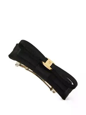 FERRAGAMO Mini Bow Hair Clip - Gold