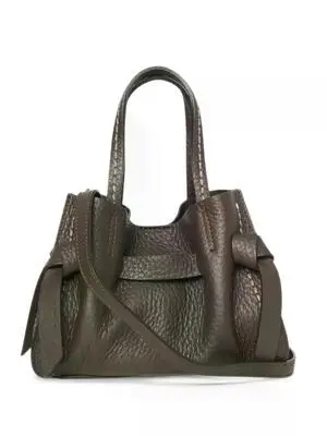 VISONA` Vittorina Leather Tote Bag - Green