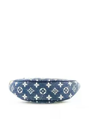 LOUIS VUITTON Loop Monogram Jacquard Denim Hobo Bag - Blue