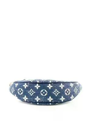LOUIS VUITTON Loop Monogram Jacquard Denim Hobo Bag - Blue